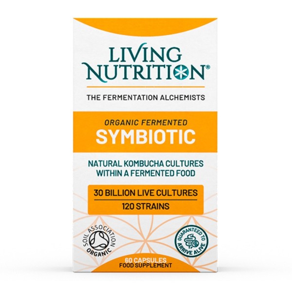 Organic Fermented SYMBIOTIC, pre+probiotice, 30 mld CFU (60 capsule ...
