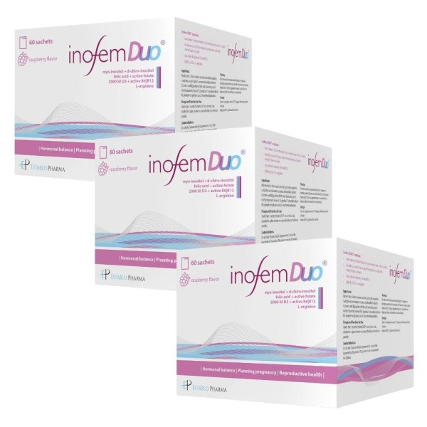Pachet Fertility Start pentru EA 3 luni (3 x Inofem Duo 60 pliculete ...