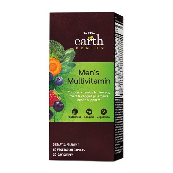 Complex de multivitamine pentru barbati (60 tablete), GNC Earth Genius ...